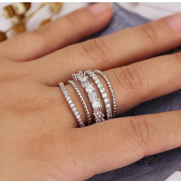 Jewelry | Luxury S925 Ring White Sapphire | Poshmark